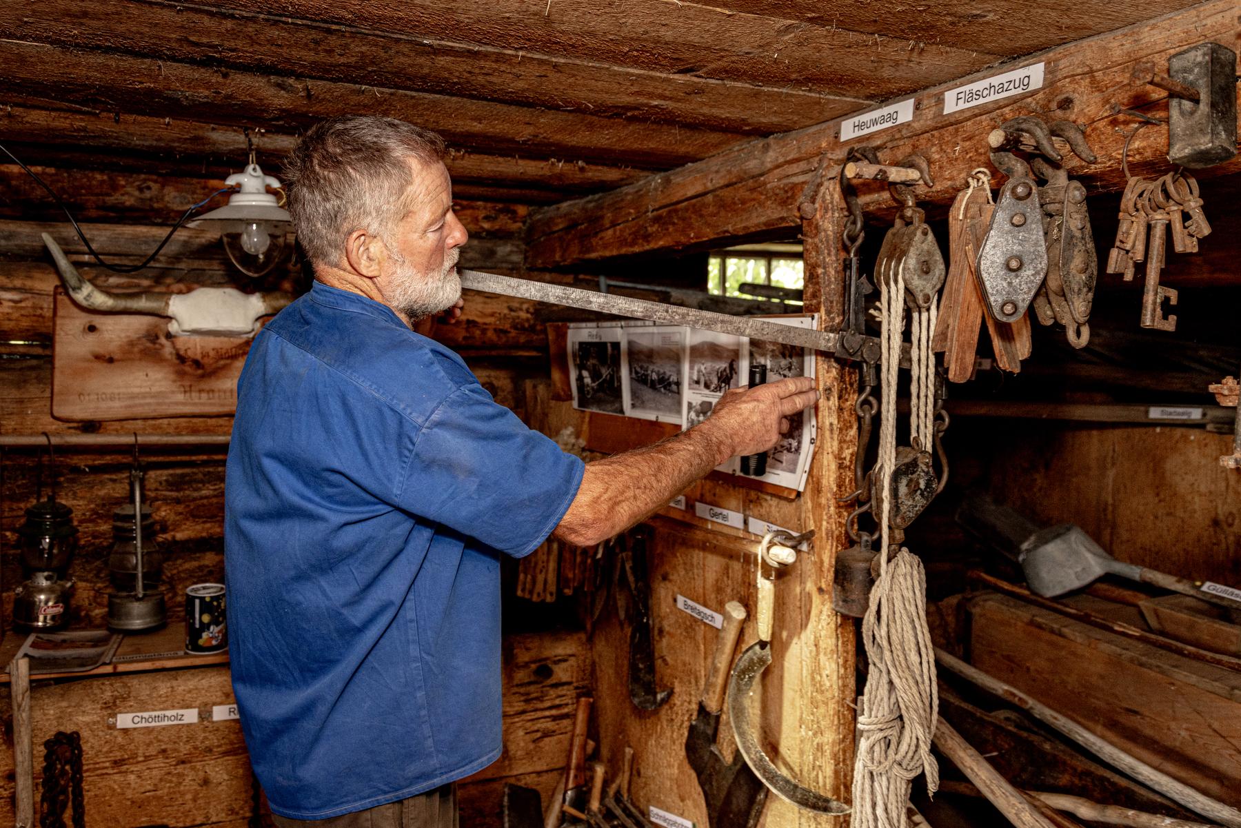Führung durch das Walser Stallmuseum - Peist - Guidle