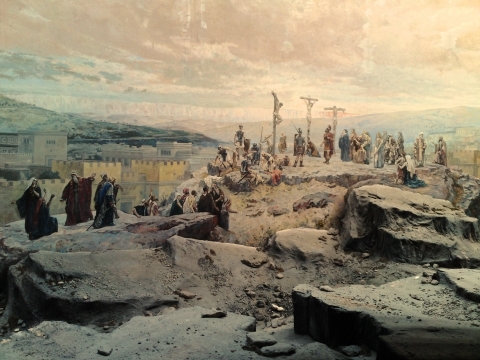 Panorama-Rundgemälde «Kreuzigung Christi» - Einsiedeln - Guidle