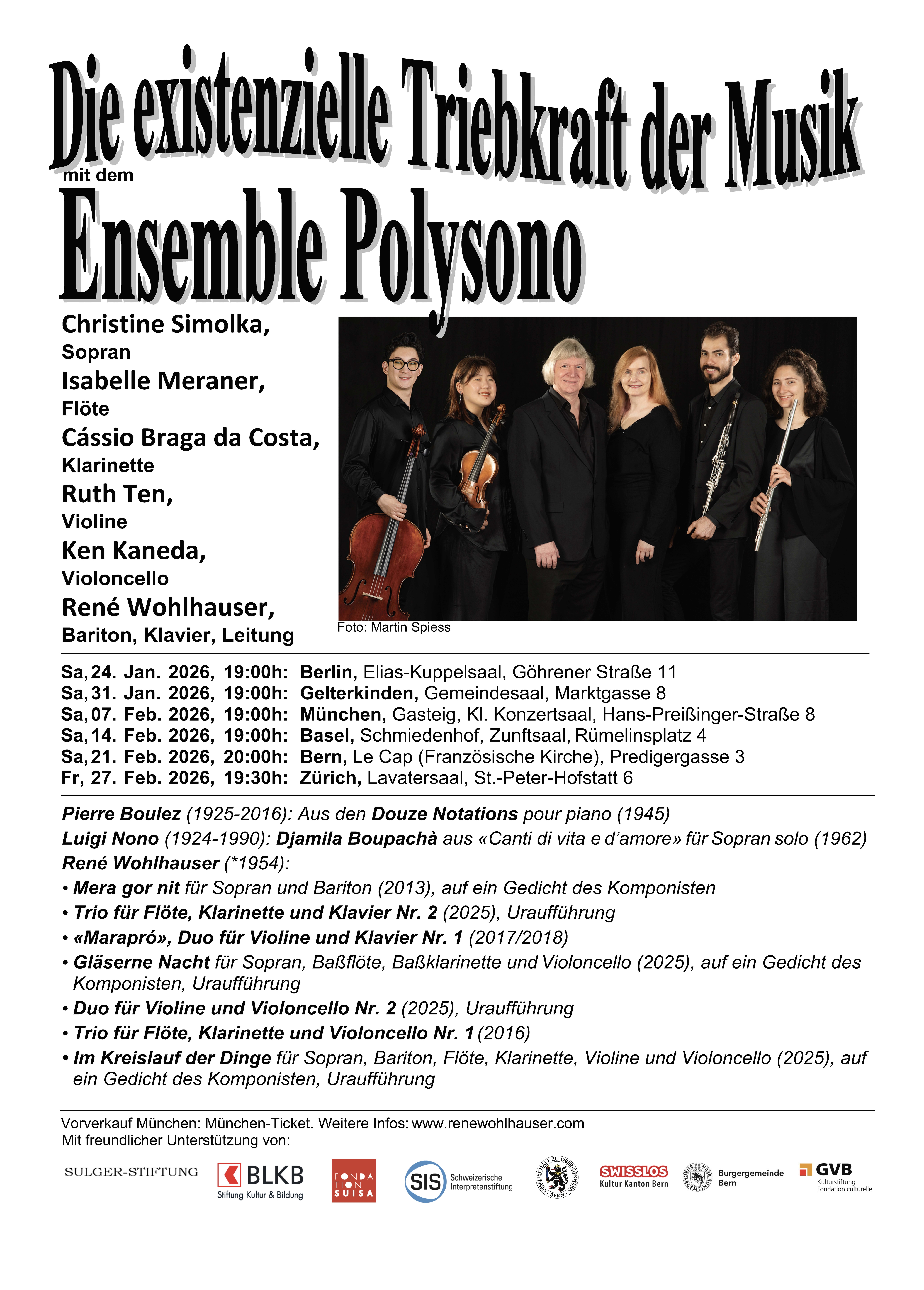 Ensemble Polysono - Die existenzielle Triebkraft der Musik - Basel - Guidle